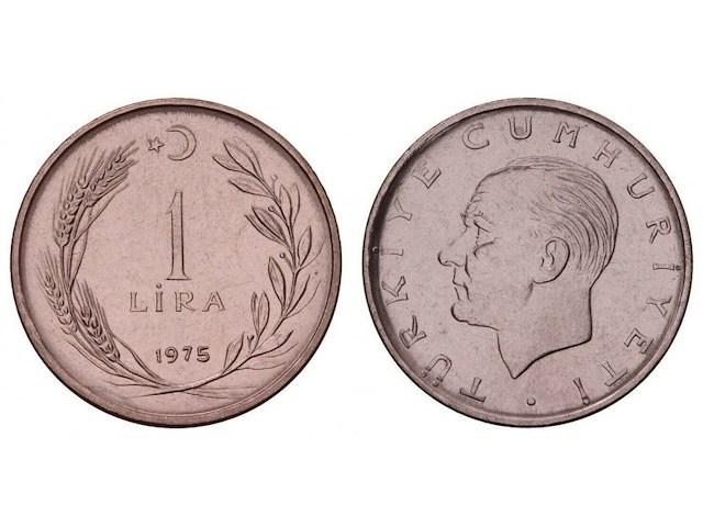 Turska 1 lira 1975 UNC