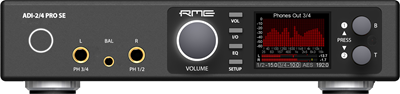 RME ADI-2/4 Pro SE 2x4 AD/DA Konverter
RME's latest AD/DA converter is:
A Multitude of Devices compressed in one Housing
Extreme Power Headphones - The new Reference in Accuracy and Dynamic Ran...