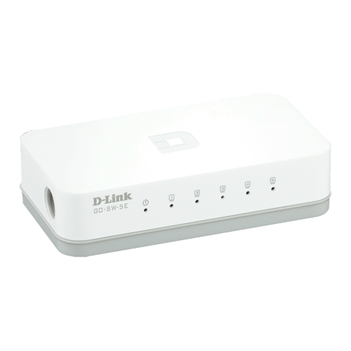 D-LINK Switch GO-SW-5E Neupravljivi, 5 RJ-45 portova, 2K, 1Gbps