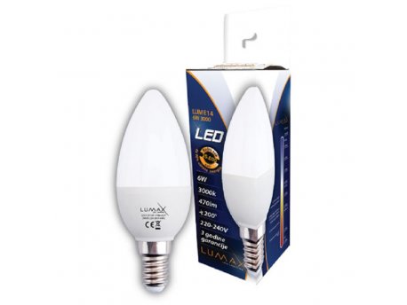 LUMAX LED sijalica E14 – 6W 3000