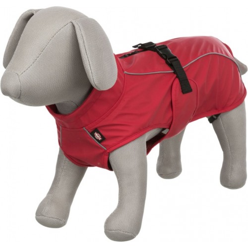 Kišni mantil za pse Vimy crvena leđa 40cm