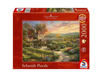 SCHMIDTSPIELE Puzzle game 2000 pieces In den Weinbergen