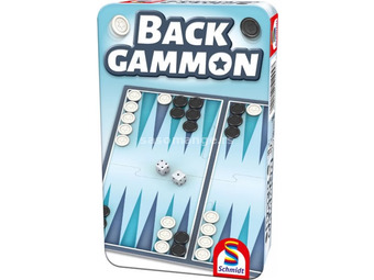 SCHMIDTSPIELE Backgammon fémdobozban