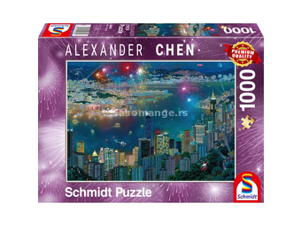SCHMIDTSPIELE 59650 Fireworks over Hong Kong 1000db-os puzzle