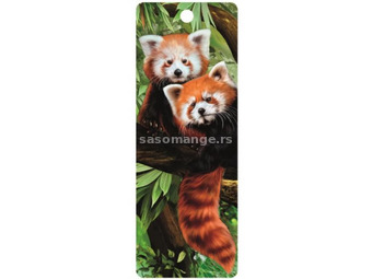 3D bookmark - Red pandák
