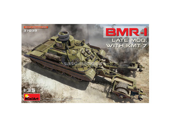 MINIART 1/35 BMR-1 later amendment KMT-7 demining accessory military vehicle model