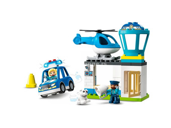 LEGO Duplo police office and helicopter 10959