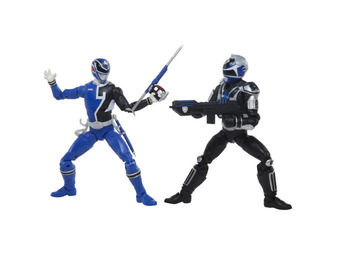 HASBRO Power Rangers S.P.D Lightning Collection B-Squad VS A-Squad Blue Ranger figura set