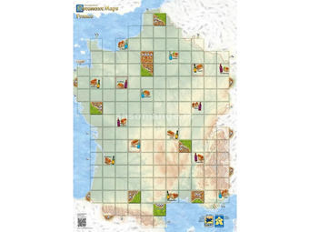 HANS IM GLÜCK Carcassonne map - France board game accessory