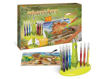 DINOSART Dinoszauruszos staining kit spray pen briefcase