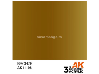 AK INTERACTIVE Metallic Modelling Colors - Bronze acrylic paint 17ml