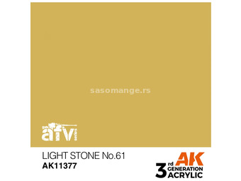 AK INTERACTIVE AFV Light Stone No.61 brown acrylic paint 17ml
