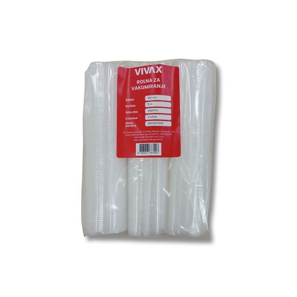 VIVAX HOME rolna za vakumiranje 200mm x 5m / 3 rolne