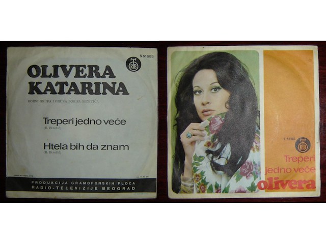 OLIVERA KATARINA - Treperi Jedno Veče (singl)