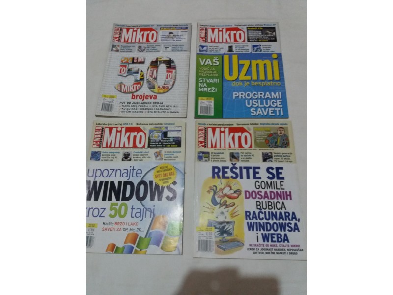 MIKRO ... 4 broja iz 2002. 150din komad