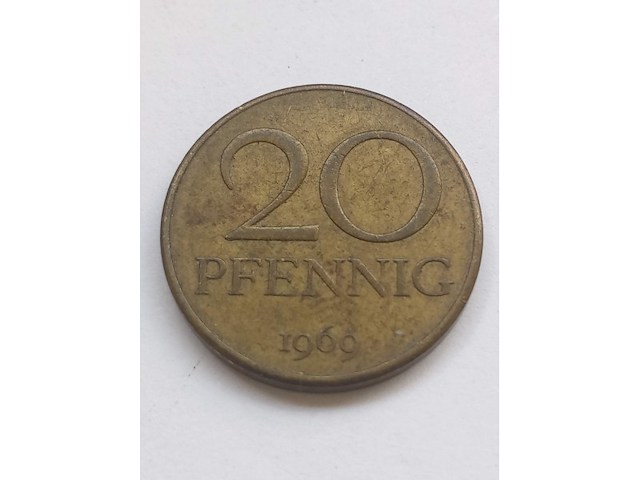 20 Pfennig 1969.g - Nemačka DDR -