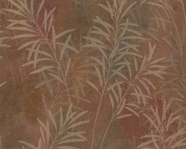 A.S. CRÉATION WALLPAPER «COTTAGE, FLORAL, BEIGE, BROWN, COPPER, METALLIC» 389192