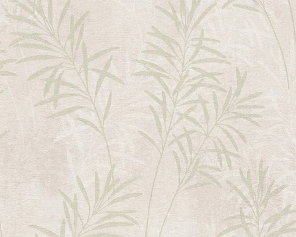 A.S. CRÉATION WALLPAPER «COTTAGE, FLORAL, BEIGE, CREAM, GREEN» 389194