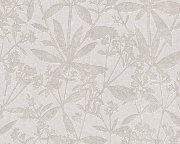 A.S. CRÉATION WALLPAPER «FLORAL, BEIGE, CREAM, GREY, TAUPE» 389243