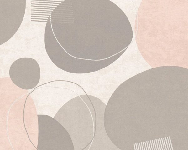 A.S. CRÉATION WALLPAPER «GRAPHICS, BEIGE, CREAM, GREY, TAUPE» 385952