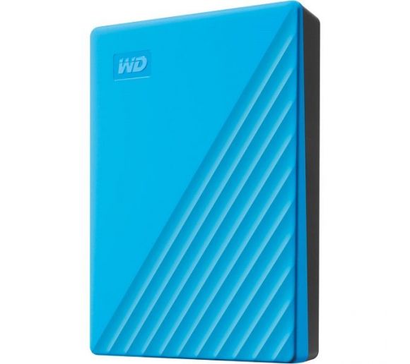 Western Digital - External HDD 4TB, USB3.2 Gen 1 (5Gbps), My Passport, Sky Blue