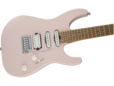 Charvel PRO-MOD DK24 HSS 2PT CM, CARAMELIZED MN, SATIN SHELL PINK