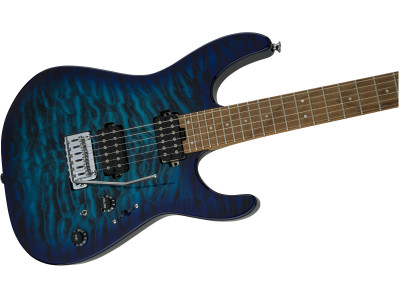 Charvel PRO-MOD DK24 HH 2PT CM QM, CARAMELIZED MN, CHLORINE BURST