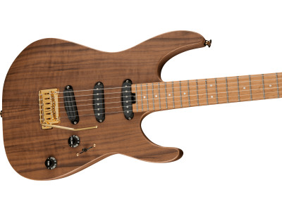 Charvel PRO-MOD DK22 SSS 2PT CM MAHOGANY WITH WALNUT, CARAMELIZED MN, NATURAL