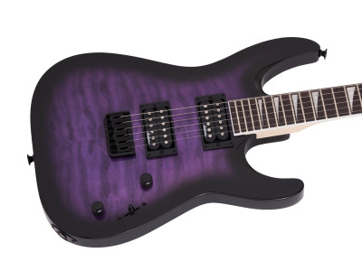 Jackson JS Series Dinky Arch Top JS32Q DKA HT Transparent Purple Burst