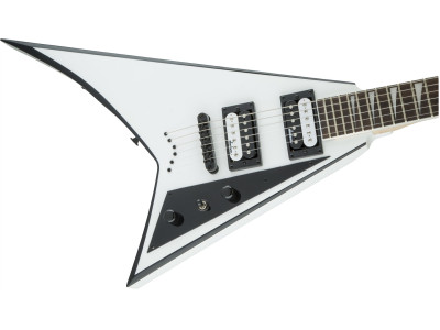 Jackson JS Series Rhoads JS32T White with Black Bevels