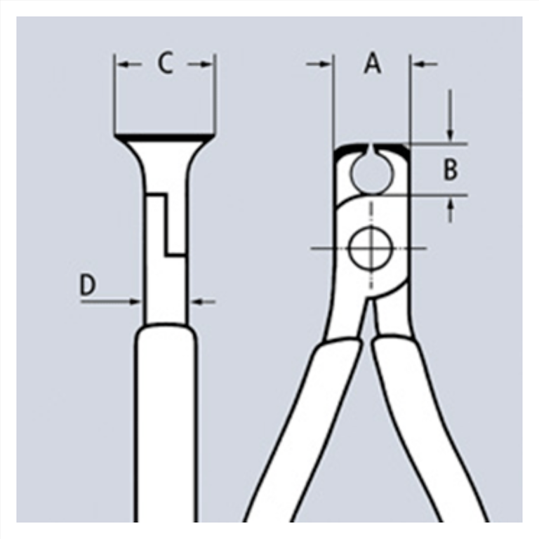 Knipex – Sečice čeone mehaničarske 130mm – 69 03 130