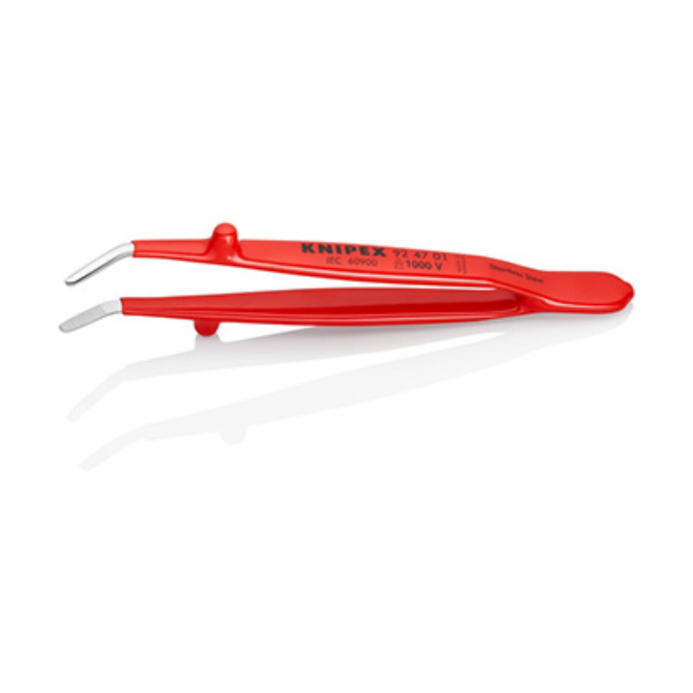 Knipex -Univerzalna pinceta izolovana zakrivljena 142mm – 92 47 01