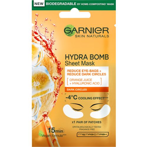 Garnier Skin Naturals Eye Tissue maska za područje oko očiju protiv tamnih krugova 6g