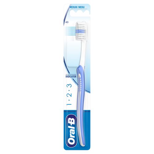 Oral-B 1-2-3 Indicator četkica za zube srednja 1kom