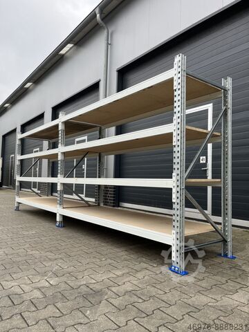 Palet rack Heavy-duty rack High rack
SSI Schäfer PR 600/ 2,55 lfm./ Ständer: 2.350 x 800 mm/ Traversen: 2.400 mm