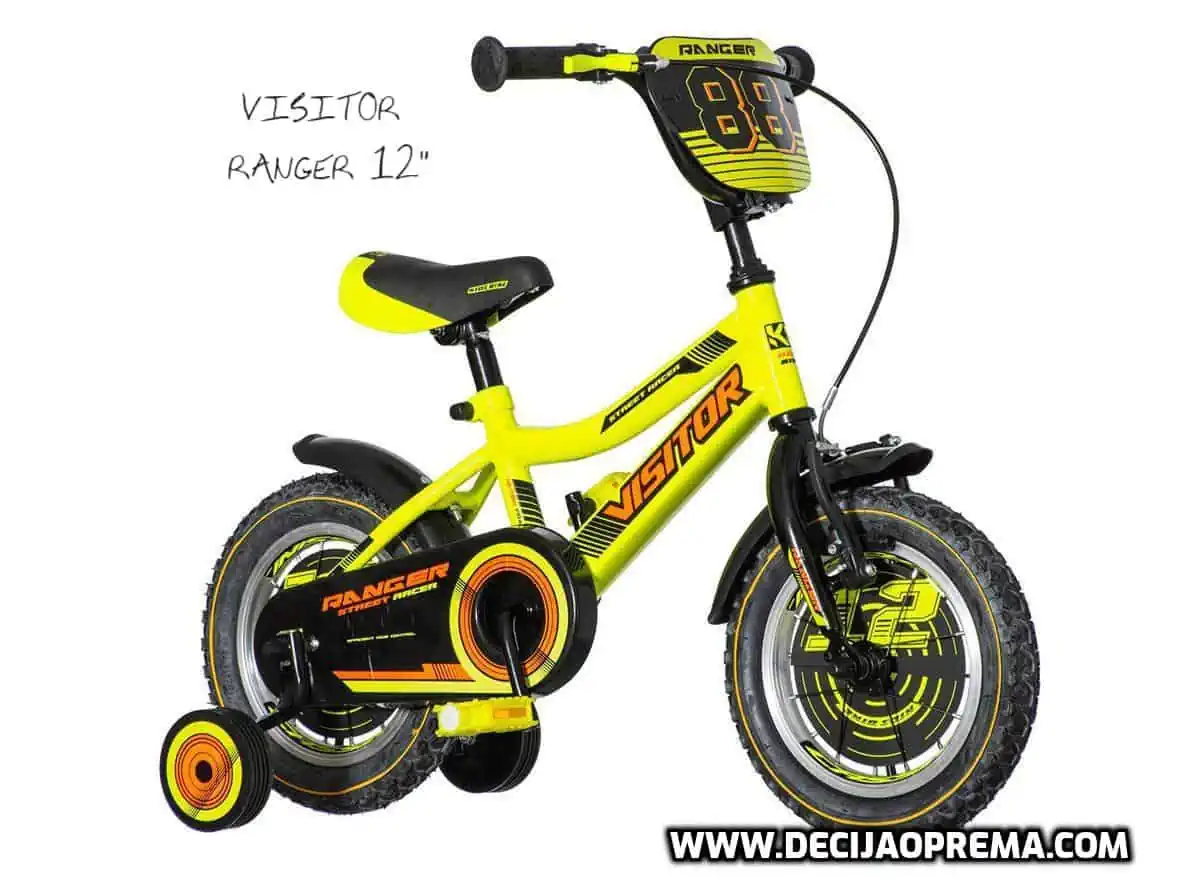 Bicikl Visitor Ranger 12″ za decu Neon Žuti