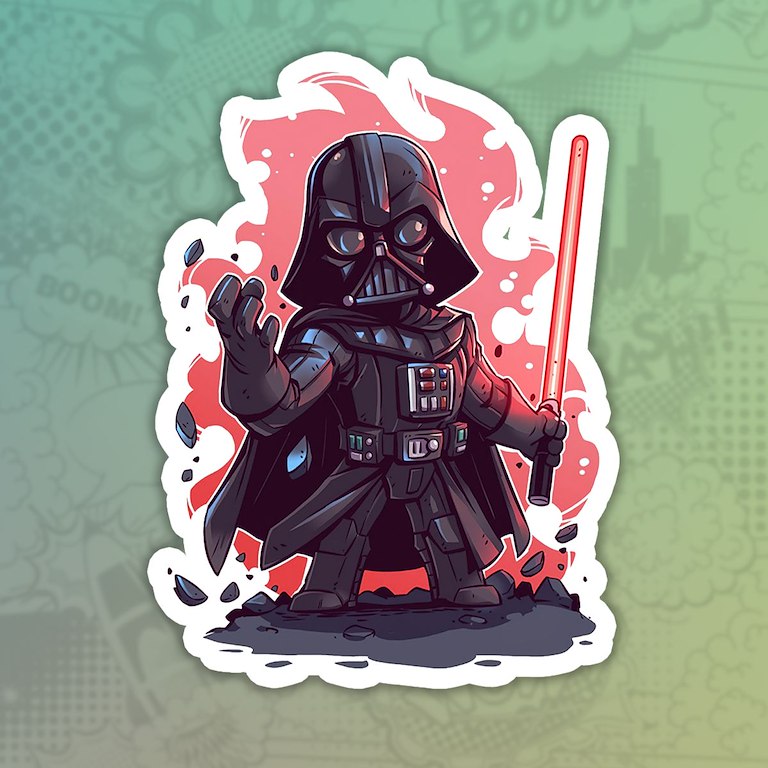 STAR WARS STIKER 23 DARTH VADER