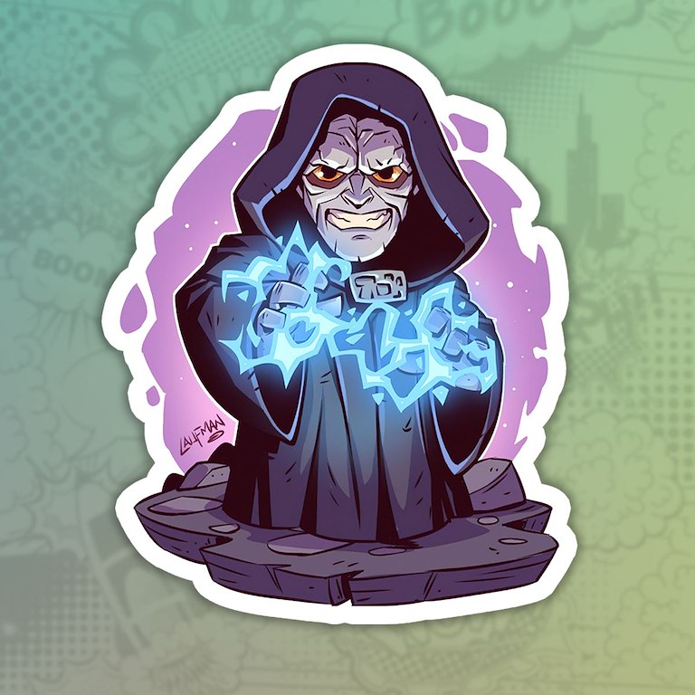 STAR WARS STIKER 24 PALPATINE