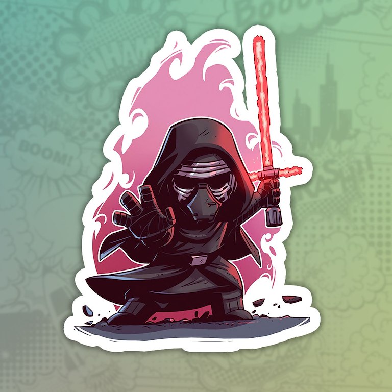 STAR WARS STIKER 31 KYLO REN