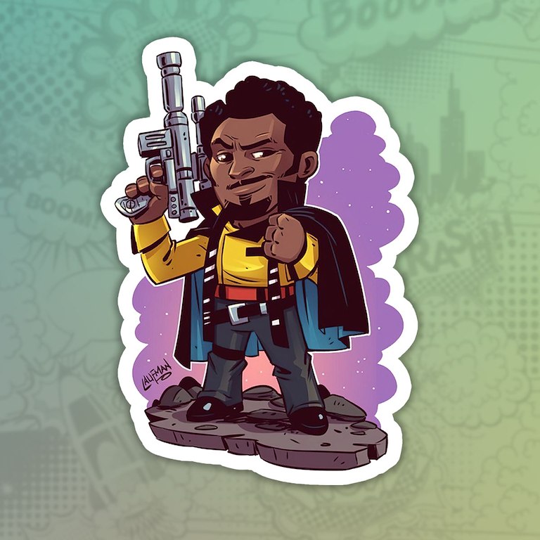 STAR WARS STIKER 32 LANDO