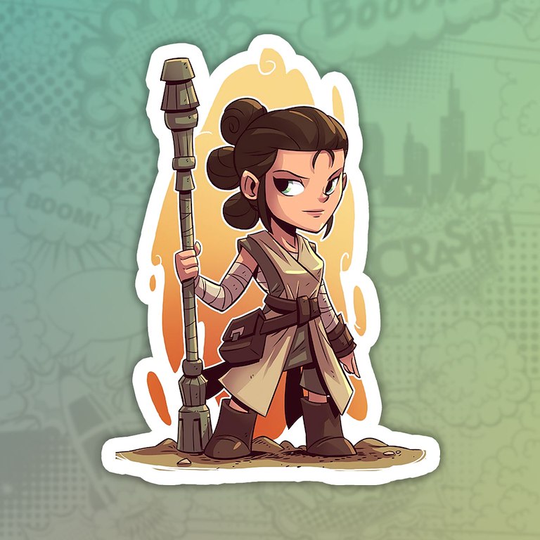 STAR WARS STIKER 37 REY