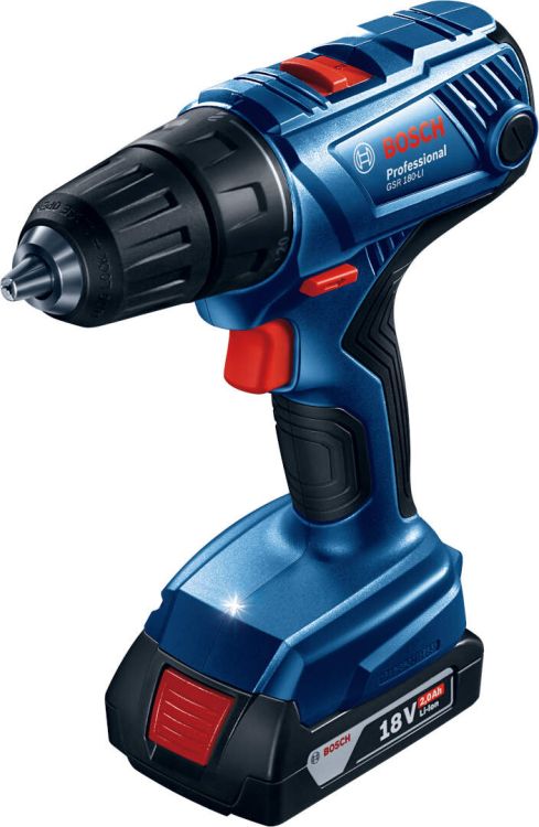 Bosch GSR 180-Li akumulatorska bušilica - odvrtač 18V 2x2,0Ah u koferu (06019F8109)