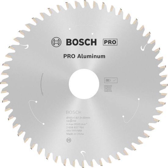 Bosch PRO Aluminium list za akumulatorsku kružnu testeru 165x1.8x30 mm 54z HLTCG max 9.500 o/min (2608837764)