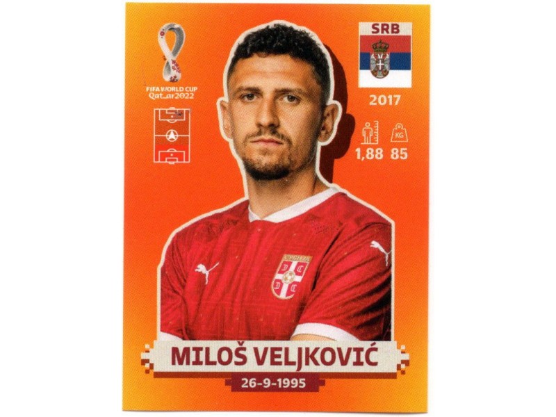 SRB.6 - MILOŠ VELJKOVIĆ - PANINI FWC Qatar 2022