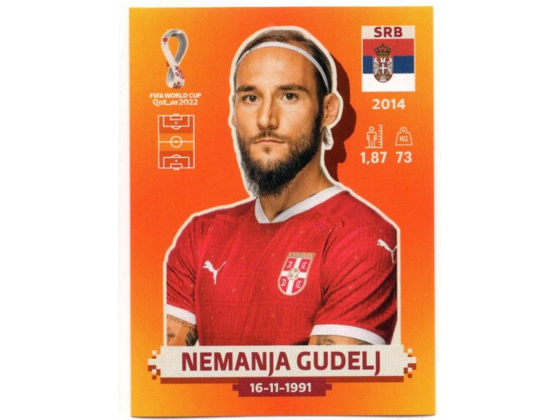 SRB.8 - NEMANJA GUDELJ - PANINI FWC Qatar 2022