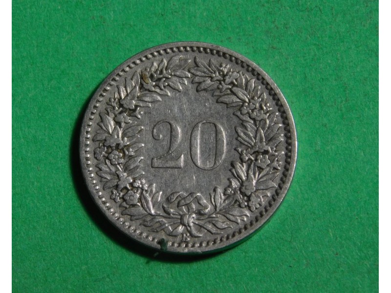 20 rappen 1908