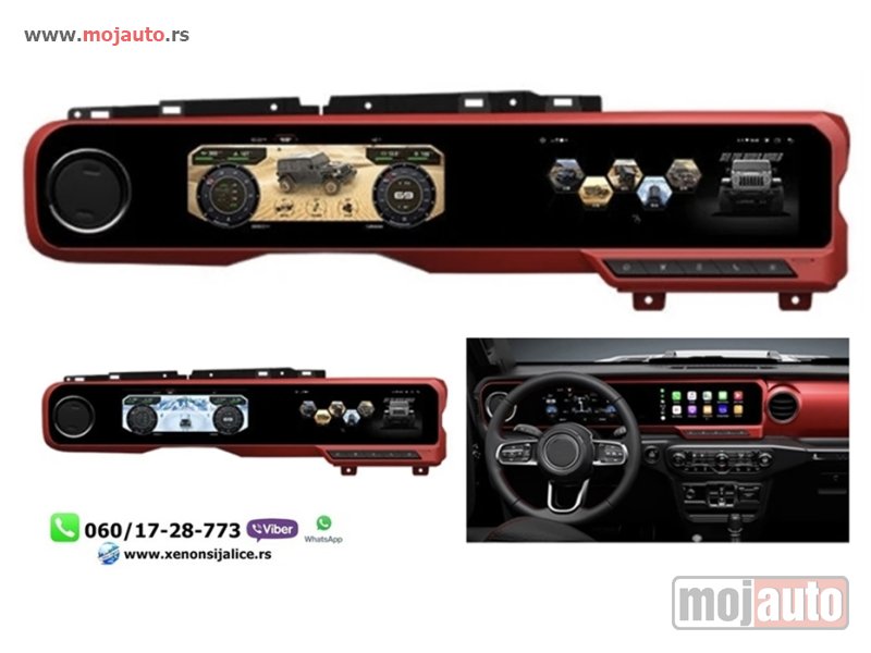 Virtuelna digitalna tabla multimedija jeep wrangler