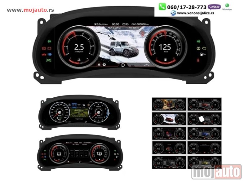 Virtuelna digitalna tabla jeep wrangler