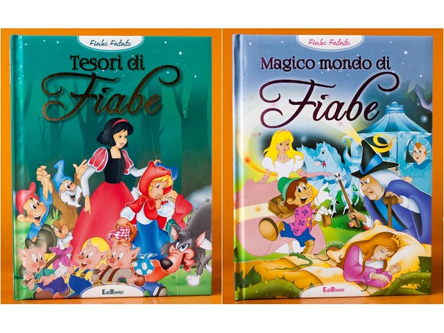 Bajke na italijanskom jeziku - komplet 4 knjige