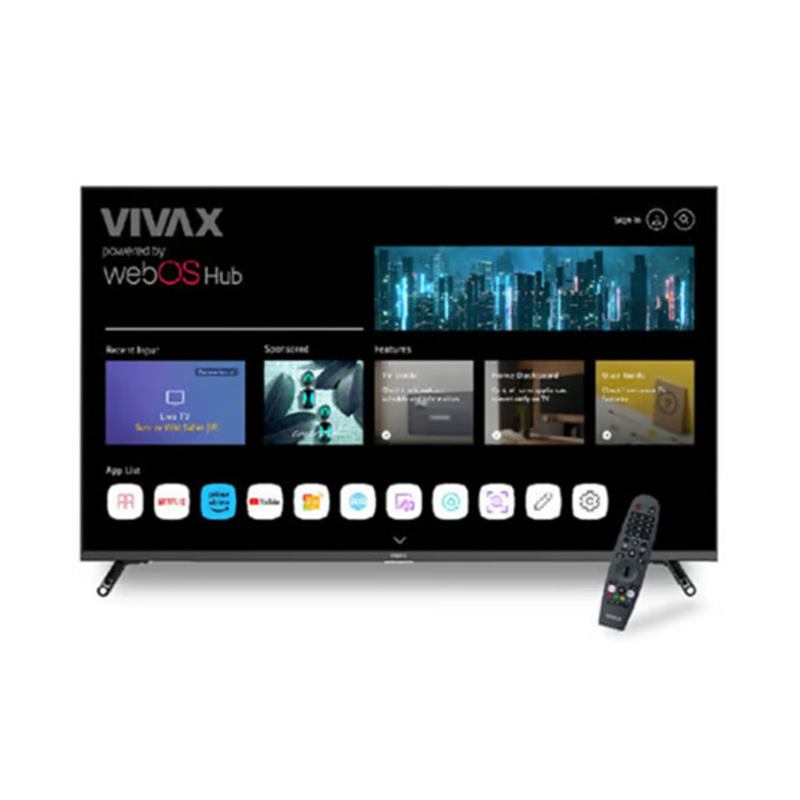 Televizor Vivax 55S60WO Smart, LED, 4K UHD, 55"(140cm), DVB-T2/C/S2